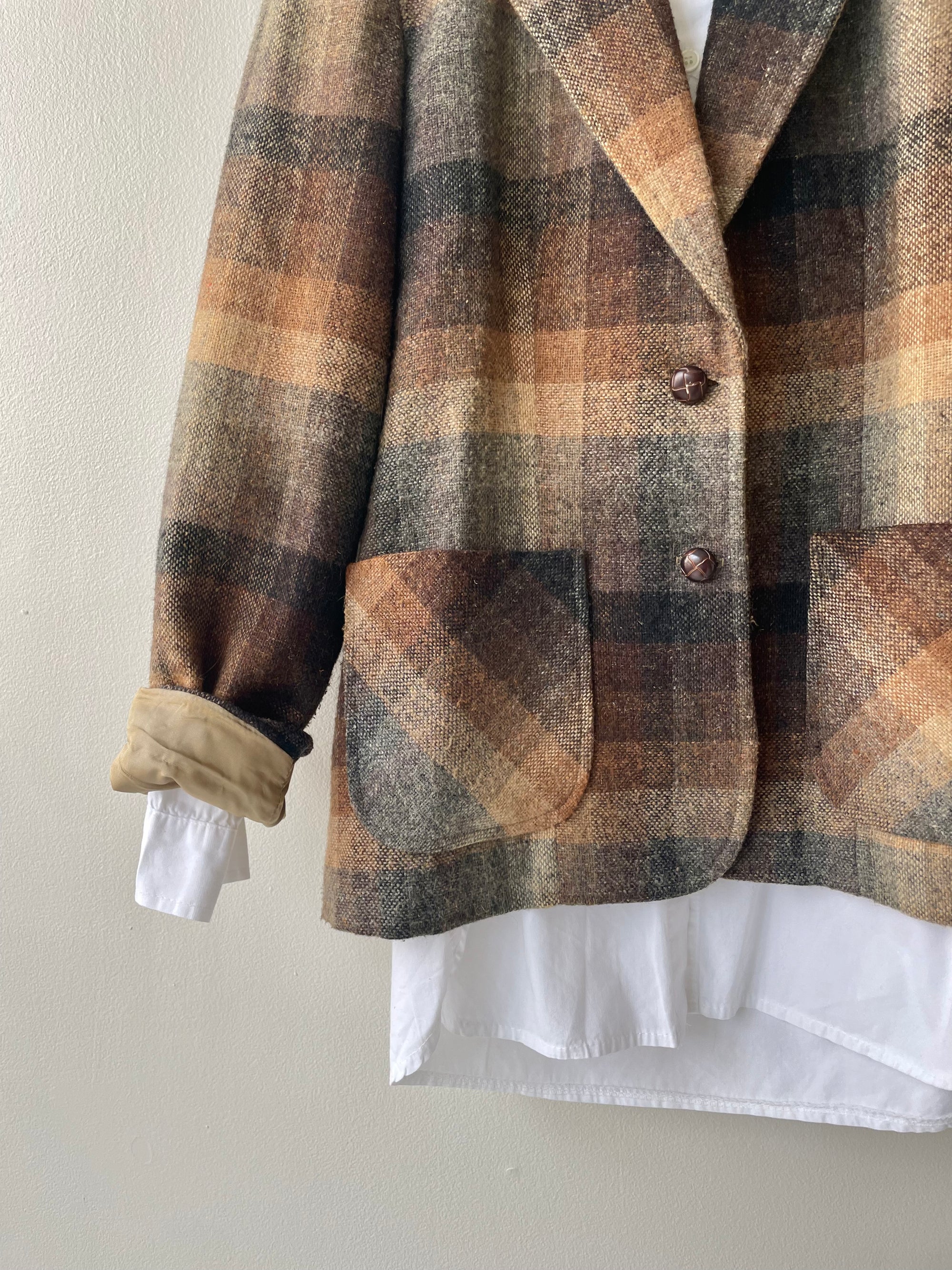 Gradient Plaid Jacket | 1970s – DEAR GOLDEN