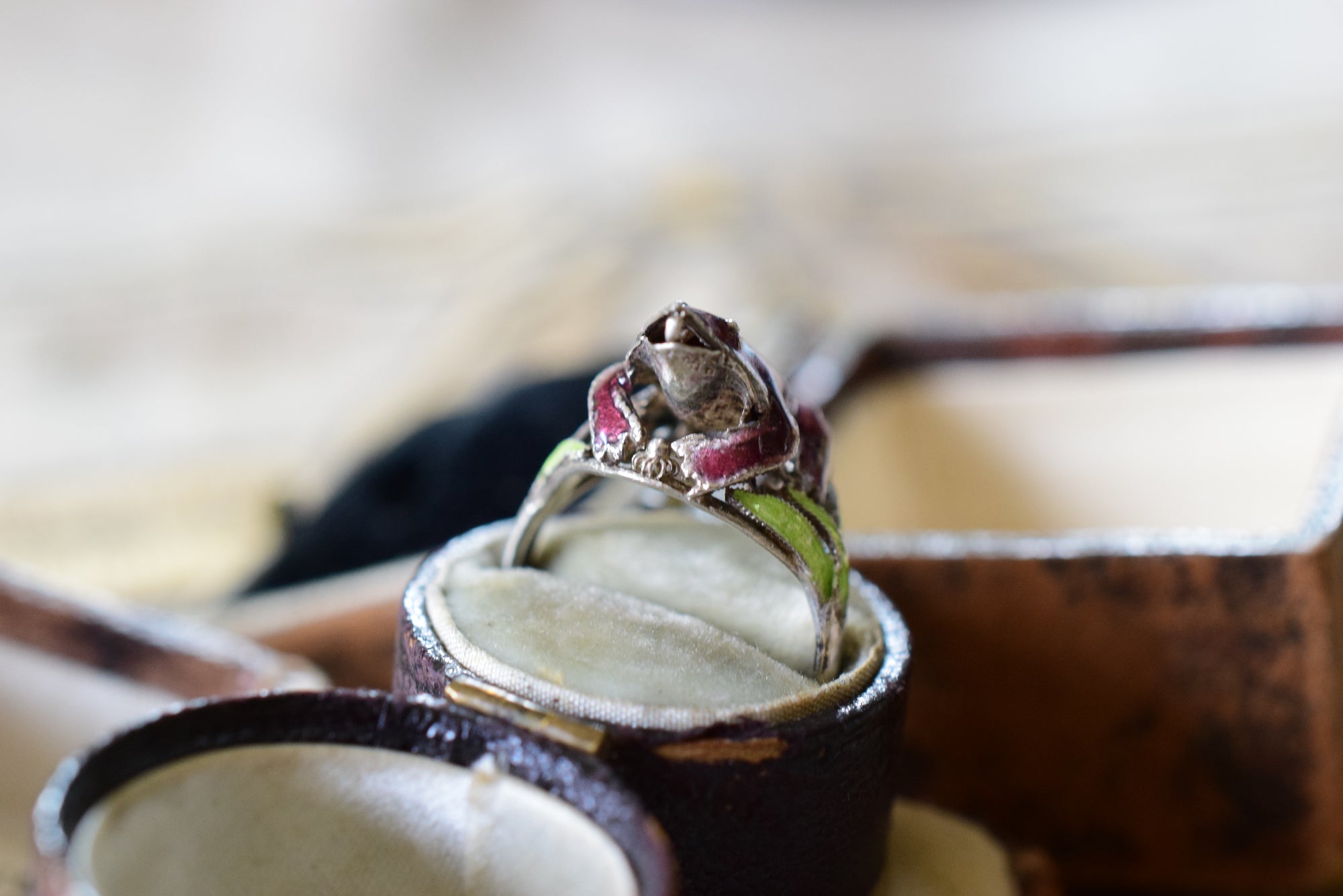 Vintage Enamel Frog Ring – DEAR GOLDEN