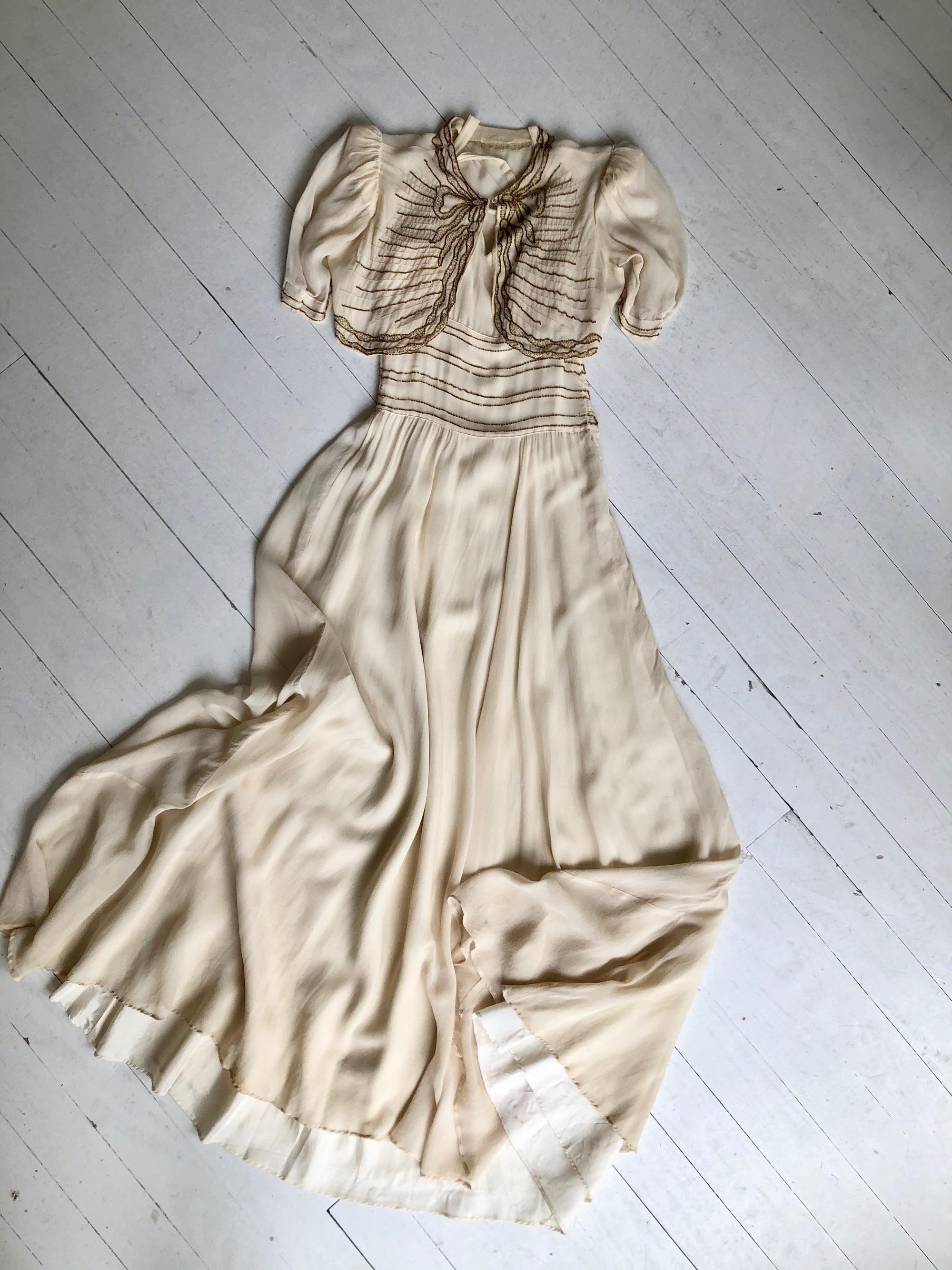 Gilded Bow Silk Dress & Jacket – DEAR GOLDEN