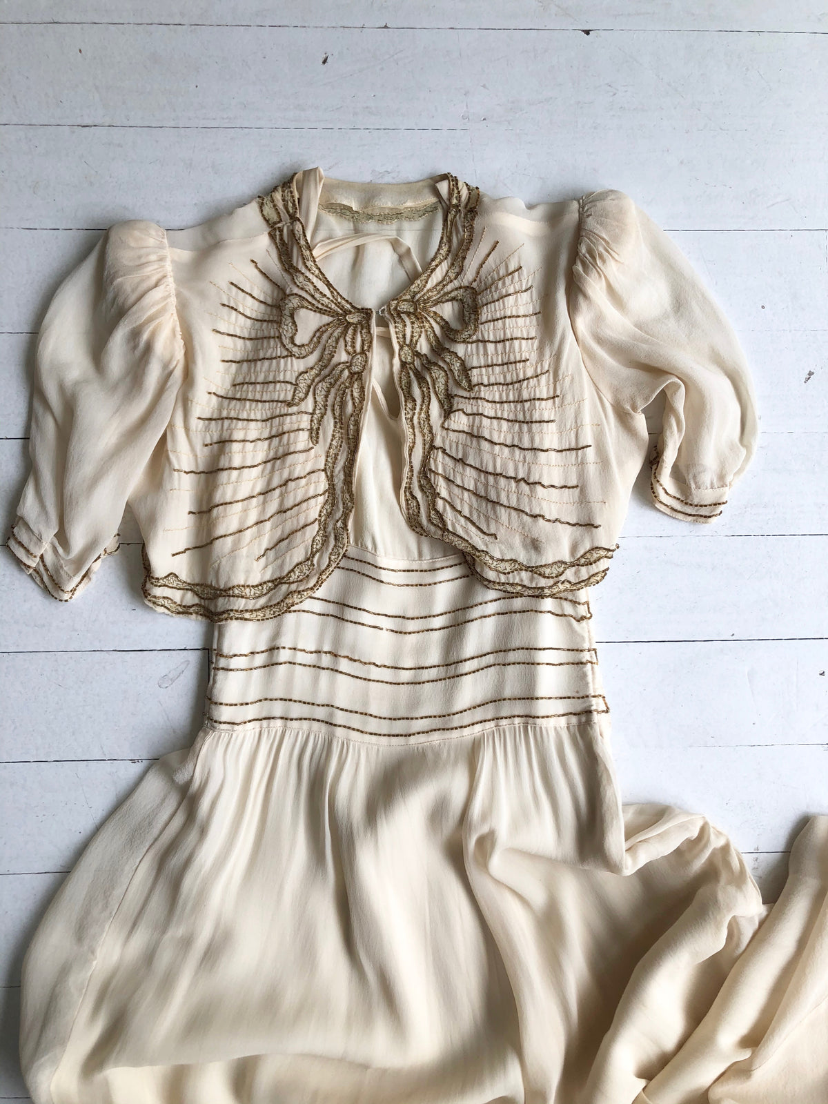 Gilded Bow Silk Dress & Jacket – DEAR GOLDEN