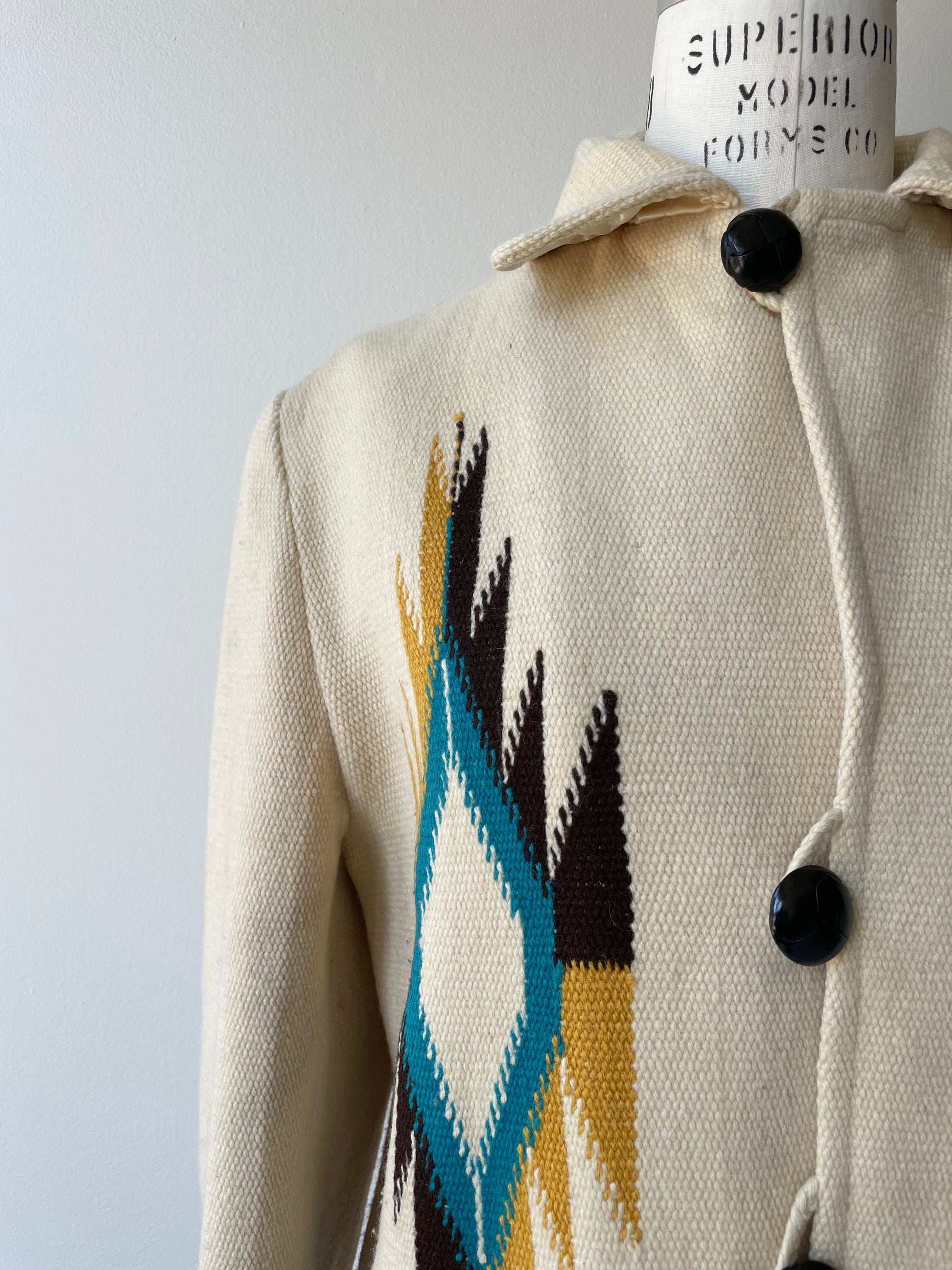 Ortega's Chimayo Woven Wool Coat – DEAR GOLDEN