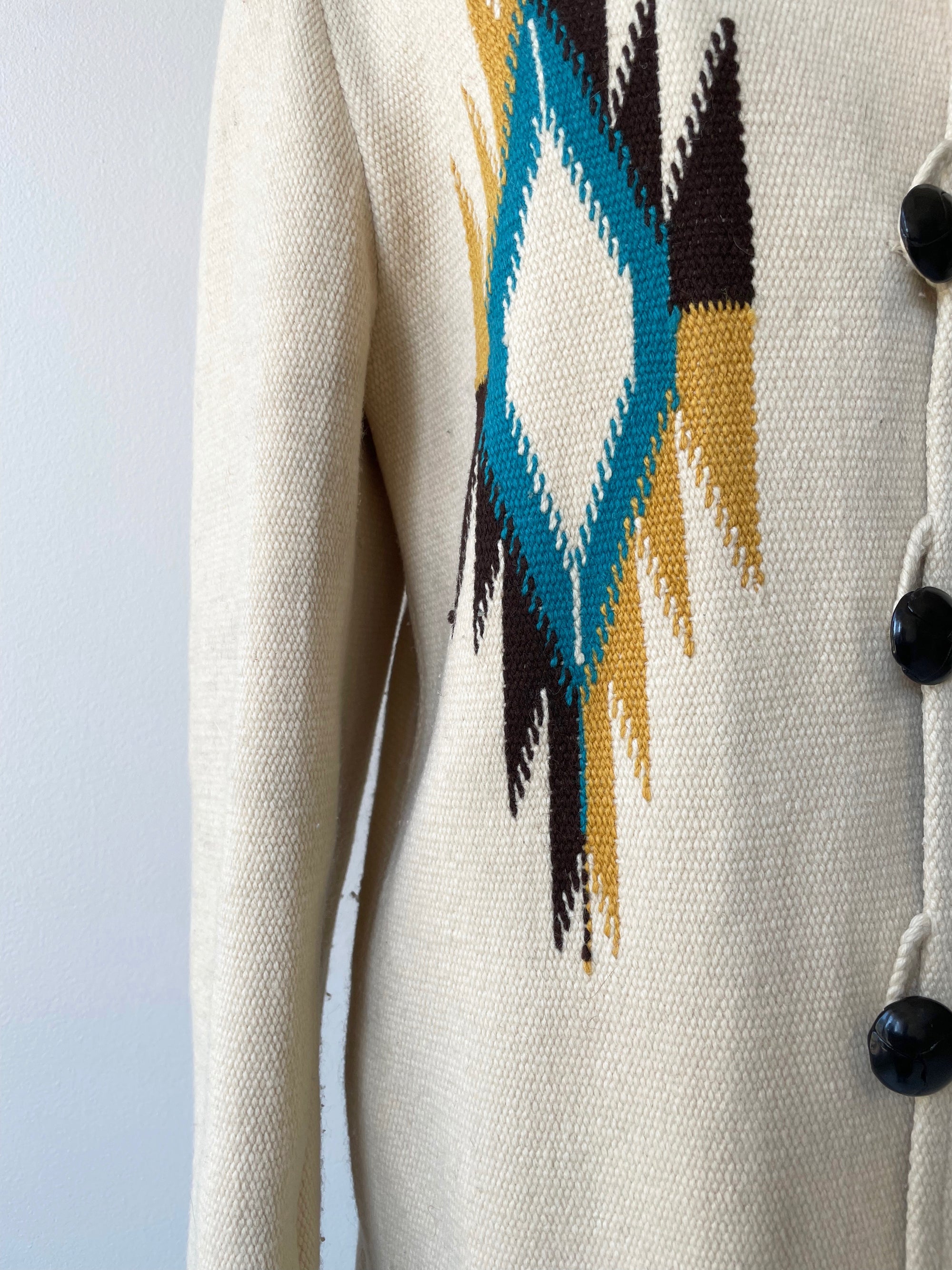 Ortega's Chimayo Woven Wool Coat – DEAR GOLDEN