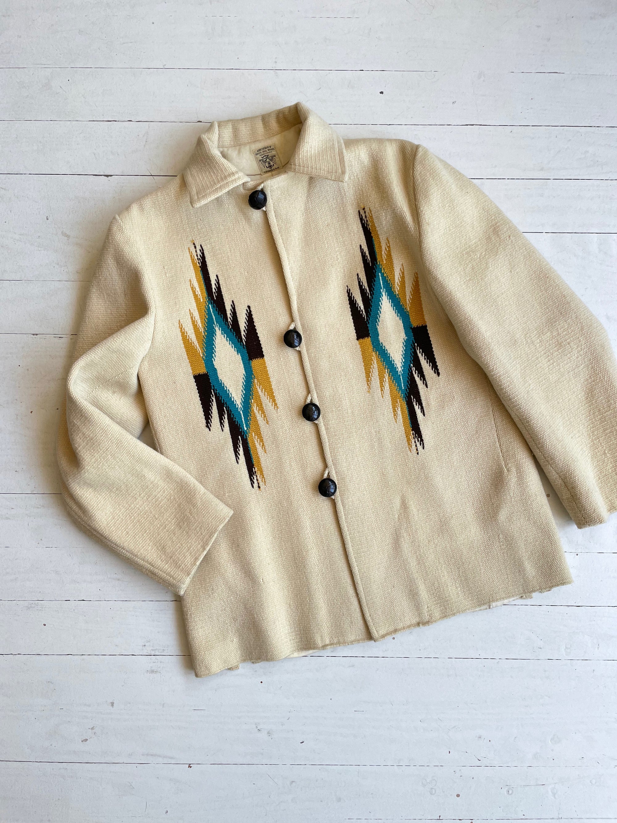 Ortega's Chimayo Woven Wool Coat – DEAR GOLDEN