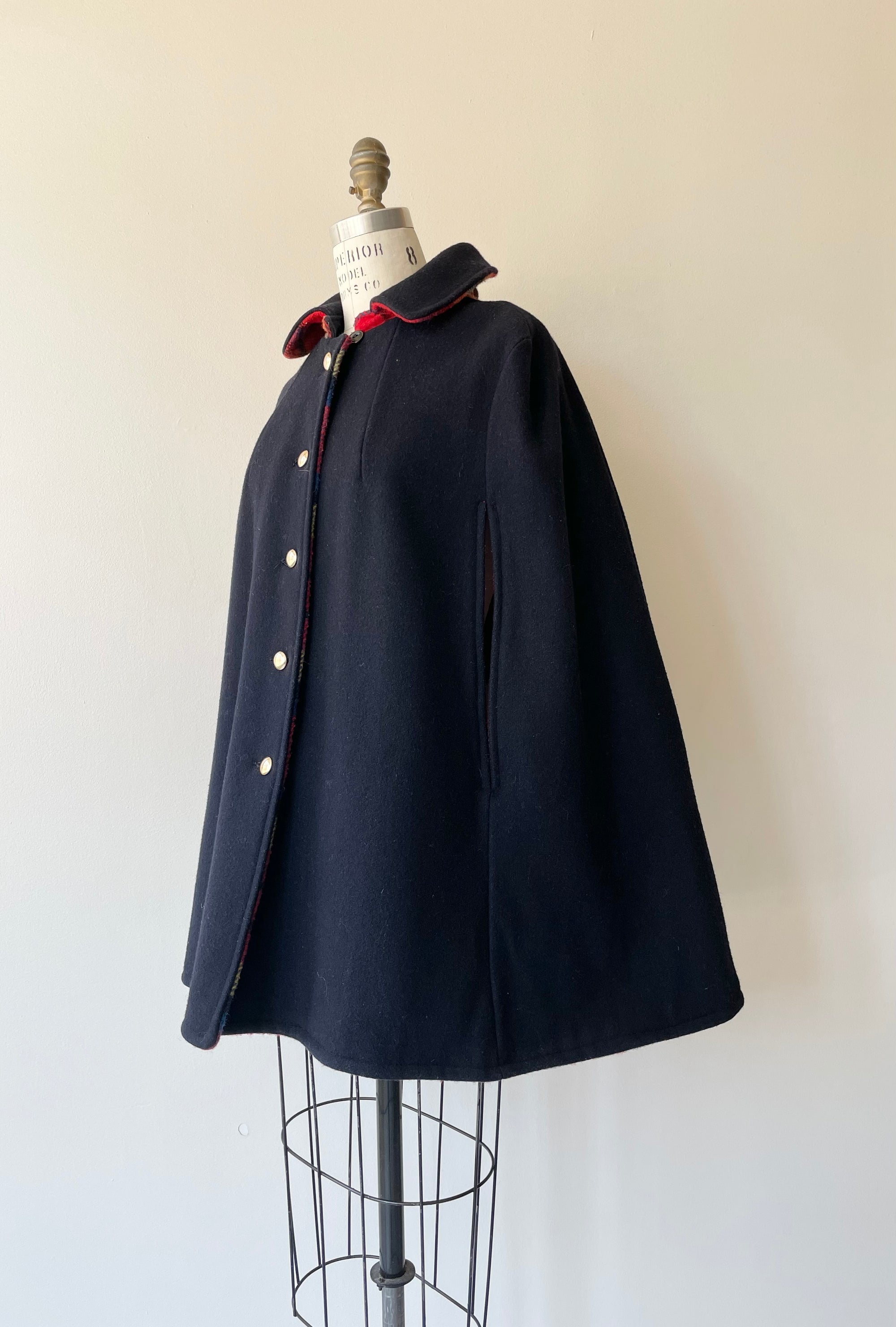 1950s Reversible Wool Cape – DEAR GOLDEN