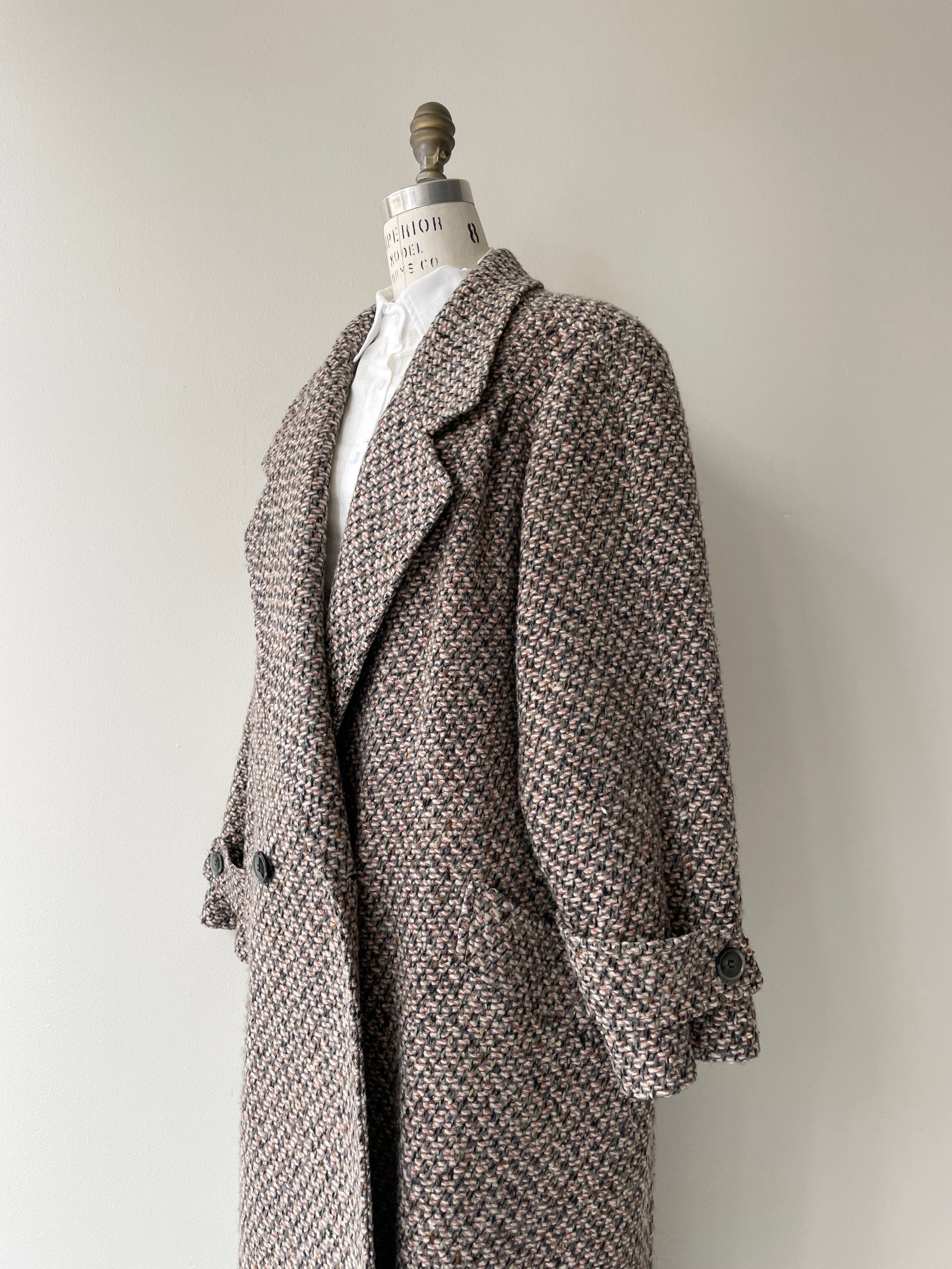 Blush Tweed Winter Coat – DEAR GOLDEN