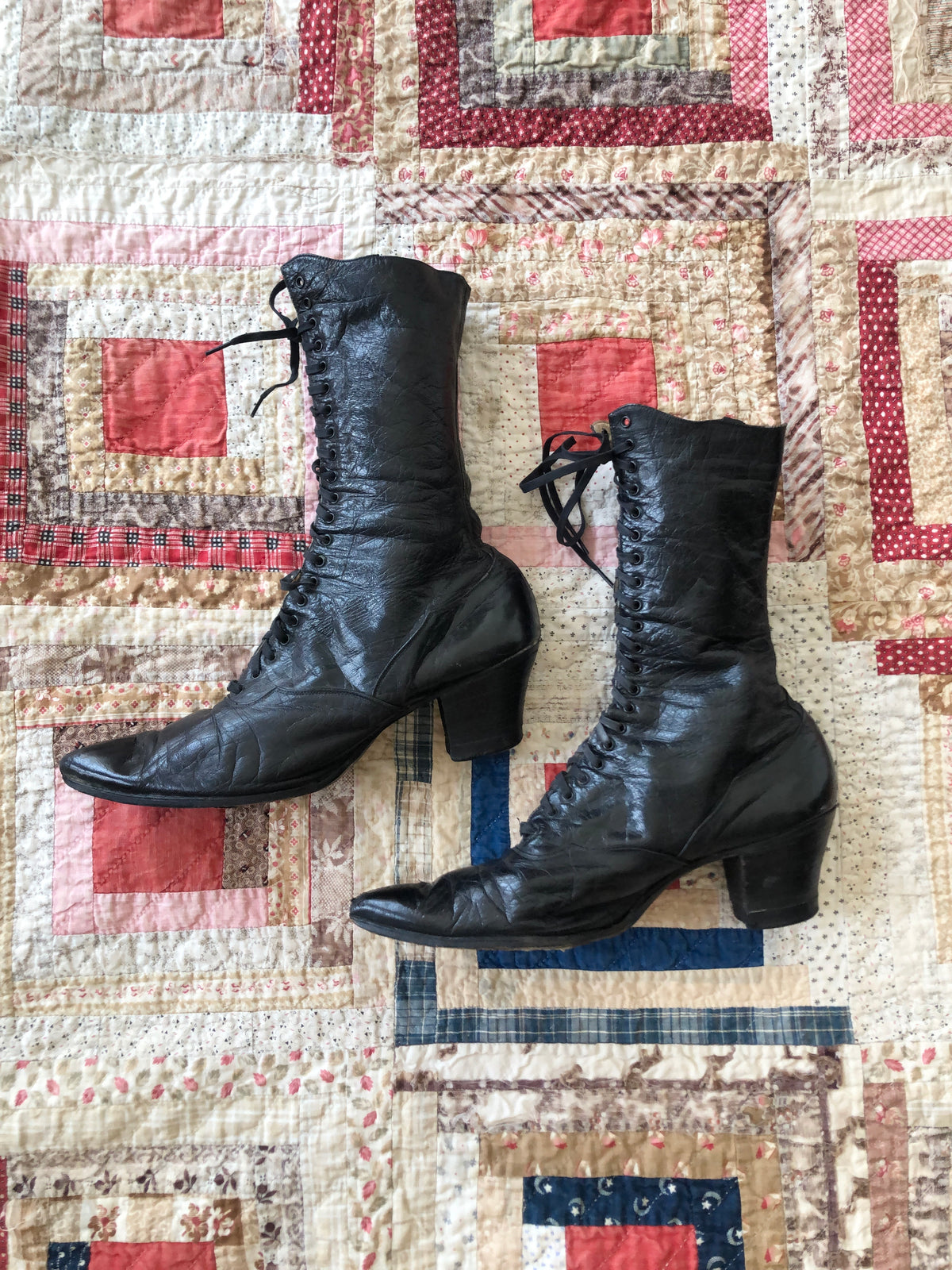 Victorian Leather Lace Up Boots – DEAR GOLDEN